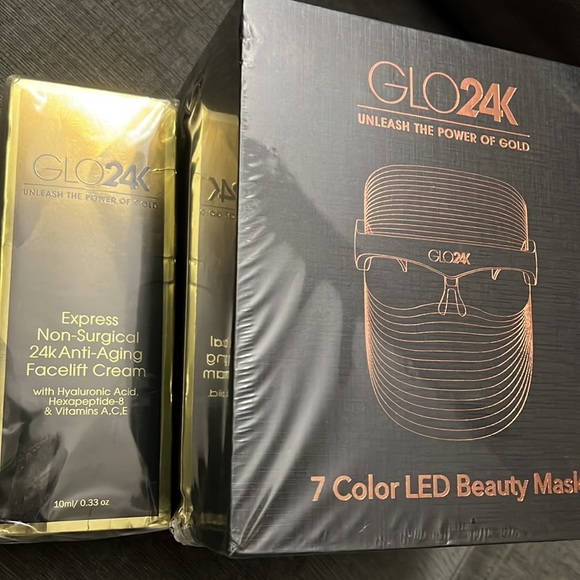 GLO24K | Skincare | Glo24k Instant Facelift Cream And Glo24k Led Mask ...